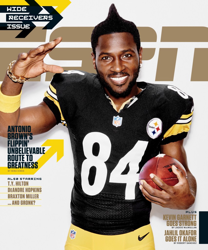 Full Resolution Image Of Antonio Browns Espn The Magazine Cover