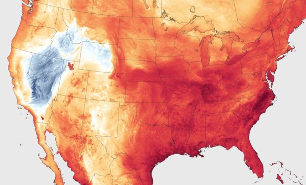 Noaa Graphic Shows Record Breaking “heat Dome” Affecting North America