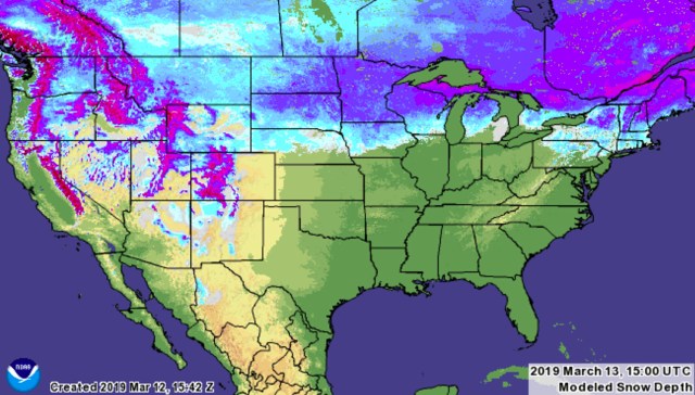 Snowpack Map Shows Just How Good 2018/19 Winter Has Been For US Ski ... Snowpack Map Shows Just How Good 2018/19 Winter Has Been For US Ski ...